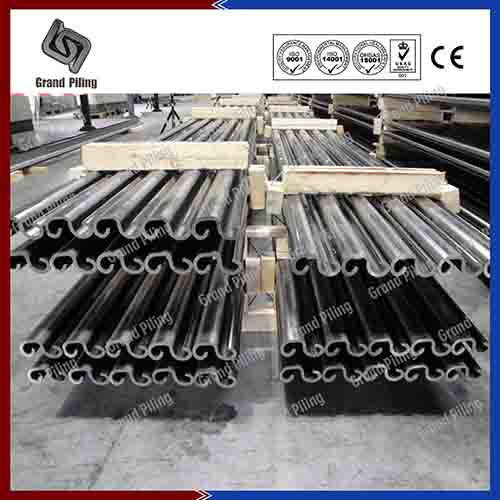 sheet pile corner sections, Clutch bars, corner piles, connectors ...